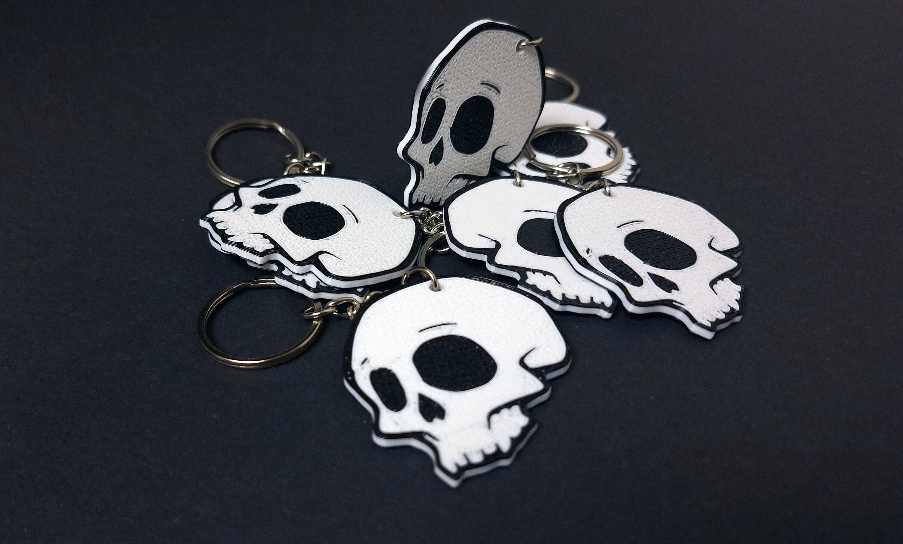 Skull Head Keychain - Creepy and Cool 3D Printed Accessory - Unleash ...