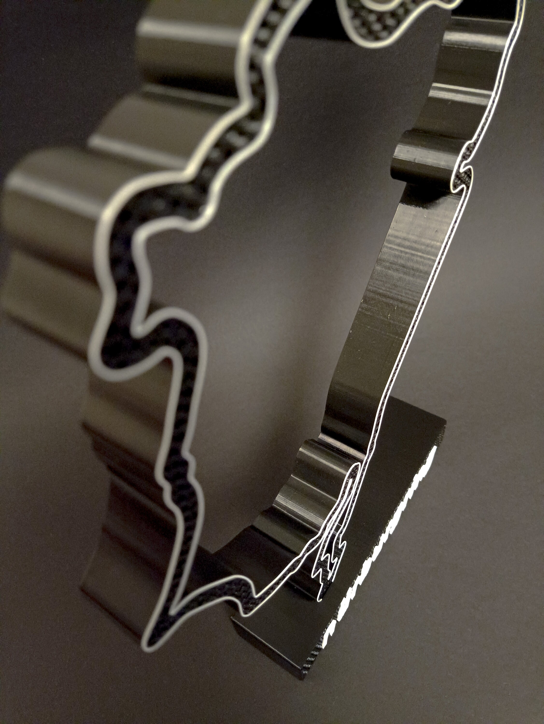 Nürburgring Race Track Table Stand Sculpture - 3D Printed Desk Art ...