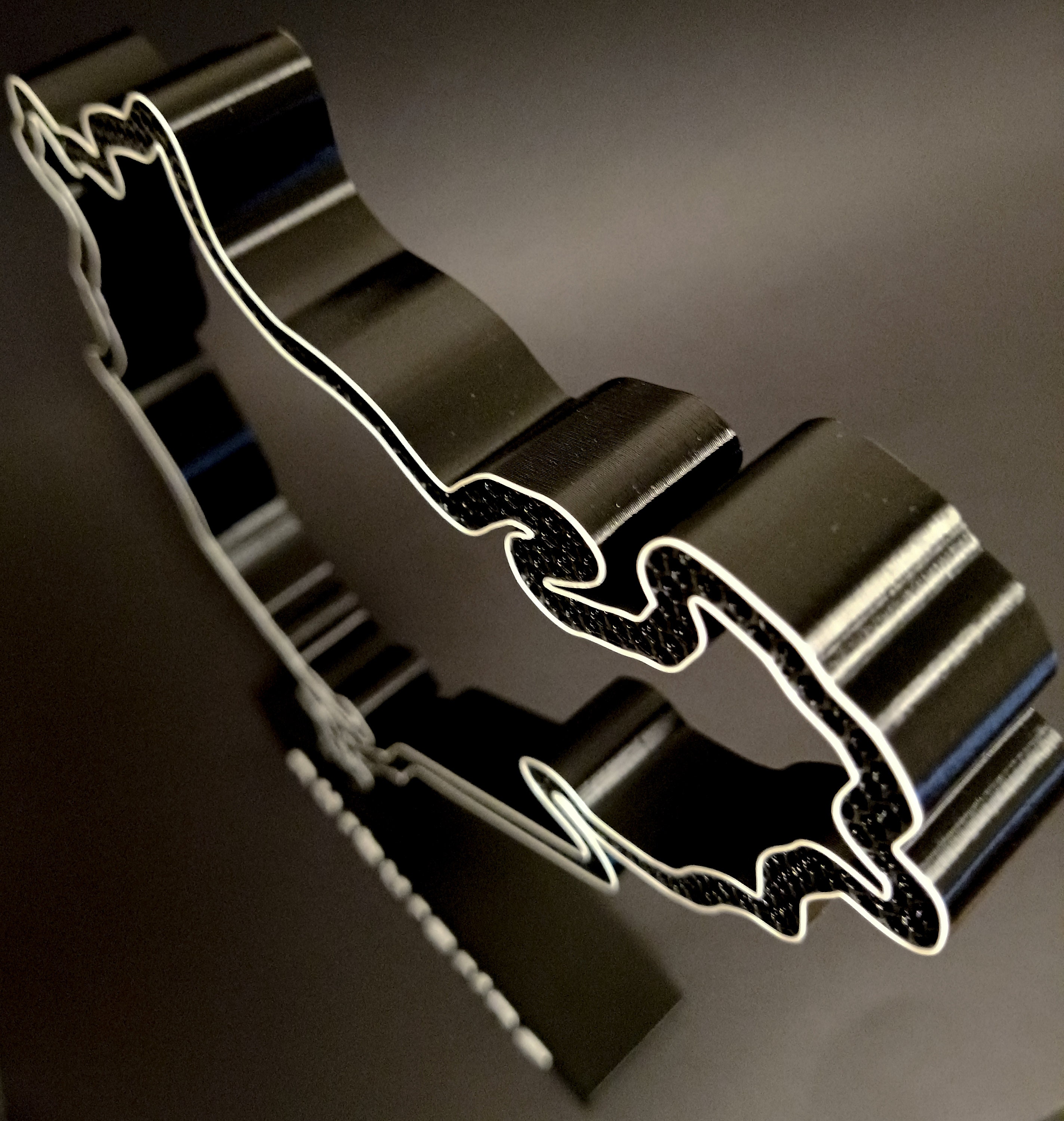 Nürburgring Race Track Table Stand Sculpture - 3D Printed Desk Art ...