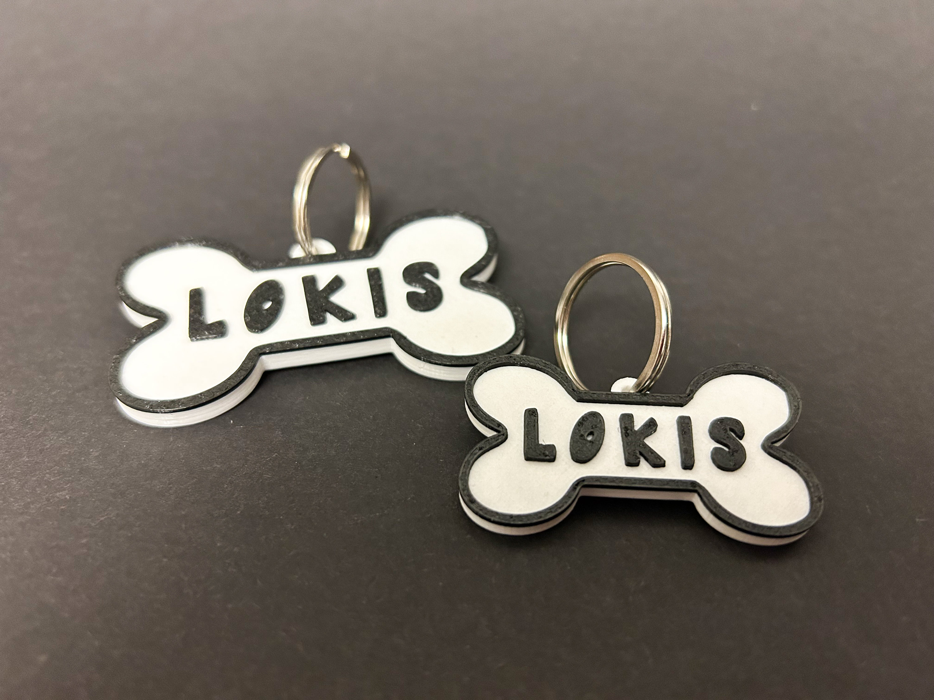 Custom Dog Tag, 3D Printed Dog Tag, Bone Dog Tag With Name, Bone Shape ...