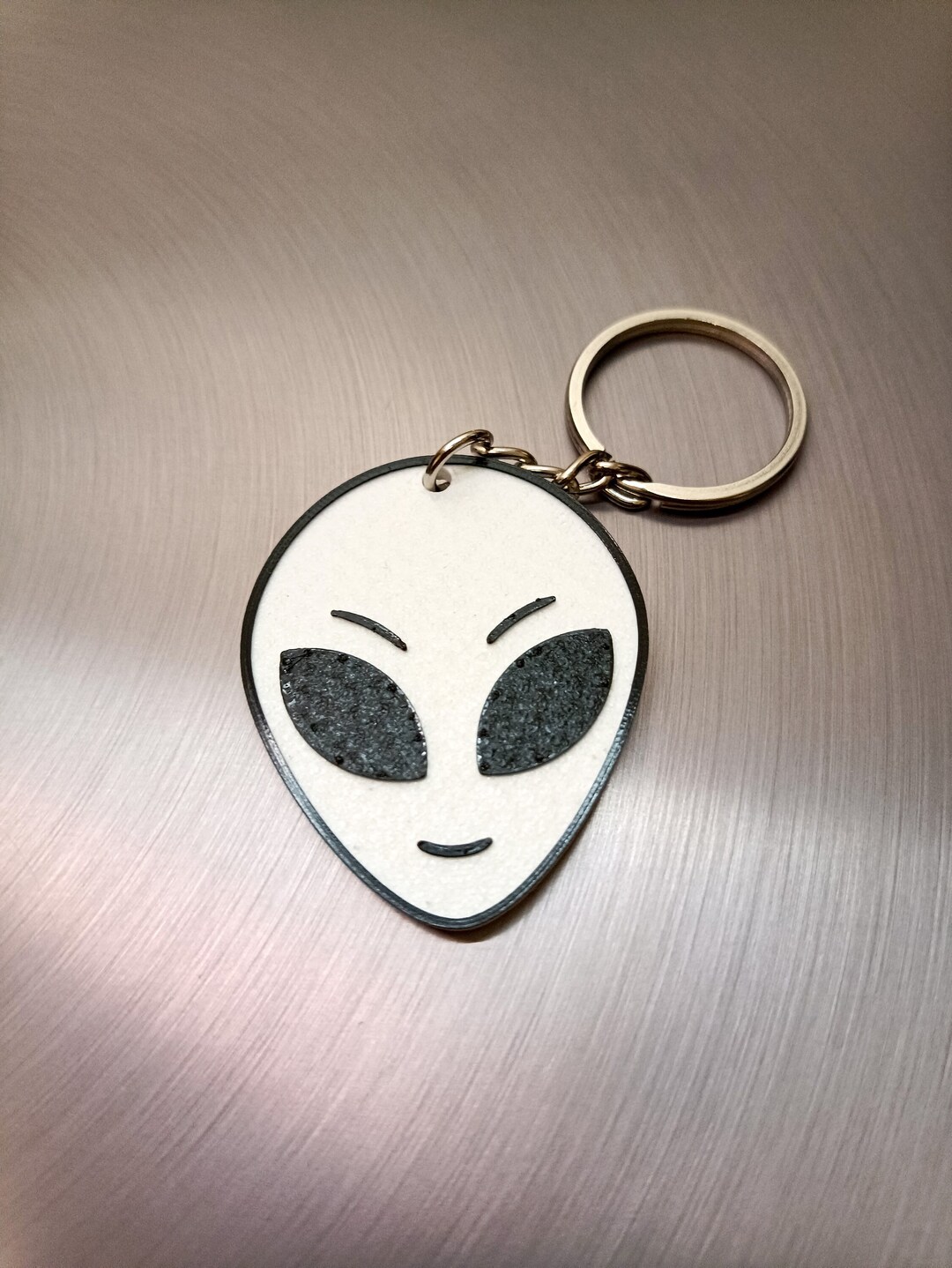 Alien Head Keychain 3D Printed Figurine Space Gift - Etsy