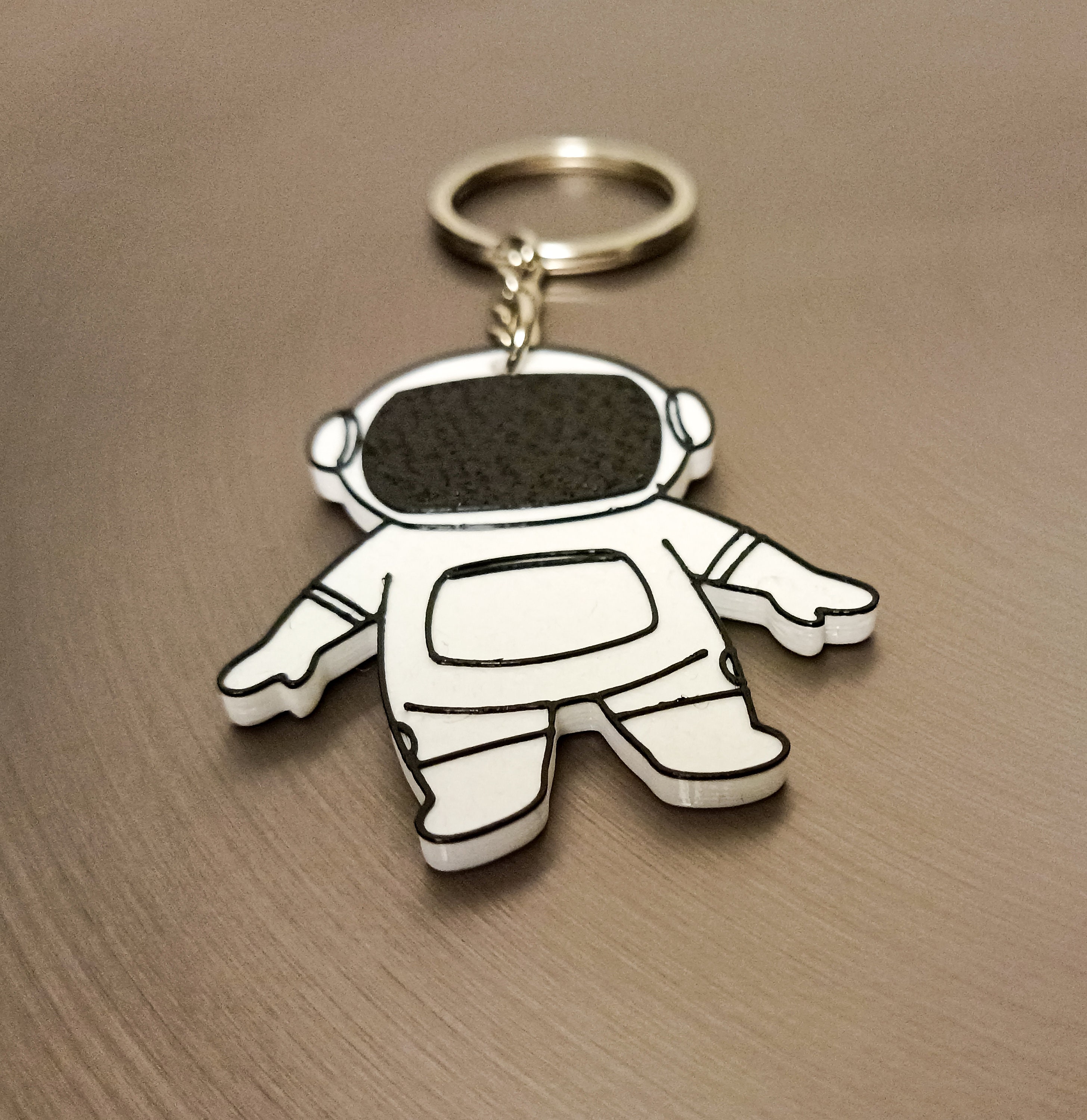 3D Printed Spaceman Keychain - Astronaut Figurine - Space Exploration ...