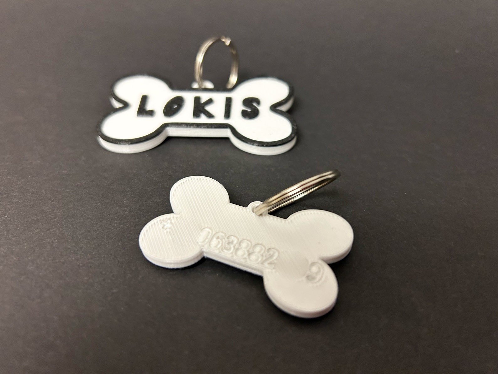 Custom Dog Tag, 3D Printed Dog Tag, Bone Dog Tag With Name, Bone Shape ...