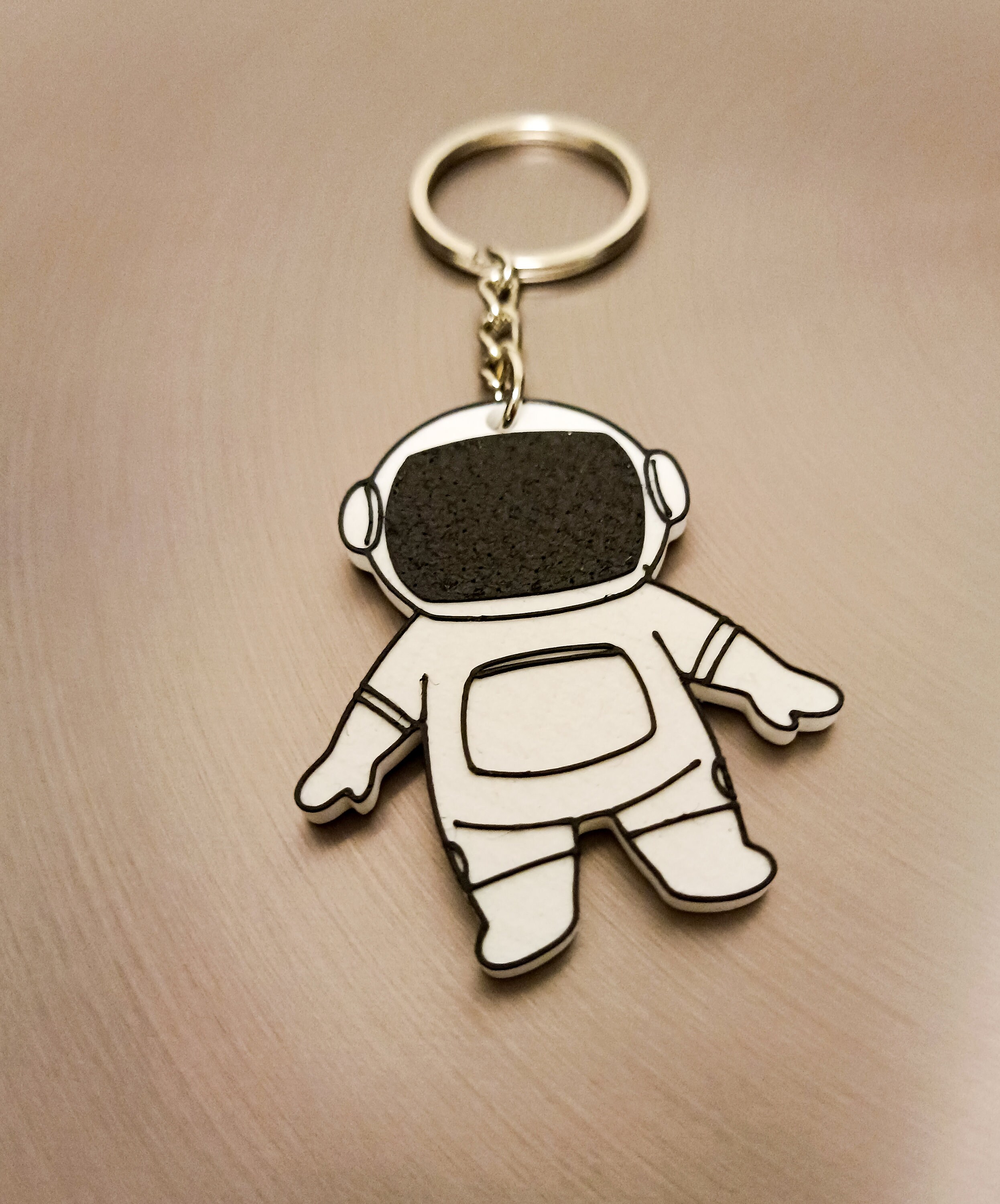 3D Printed Spaceman Keychain - Astronaut Figurine - Space Exploration ...