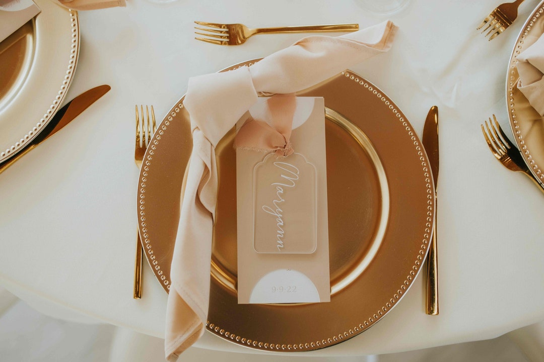 Custom Acrylic Name Plates for Weddings and Events - Etsy