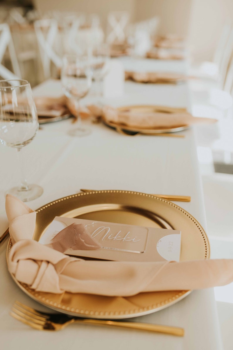 Custom Acrylic Name Plates for Weddings and Events - Etsy