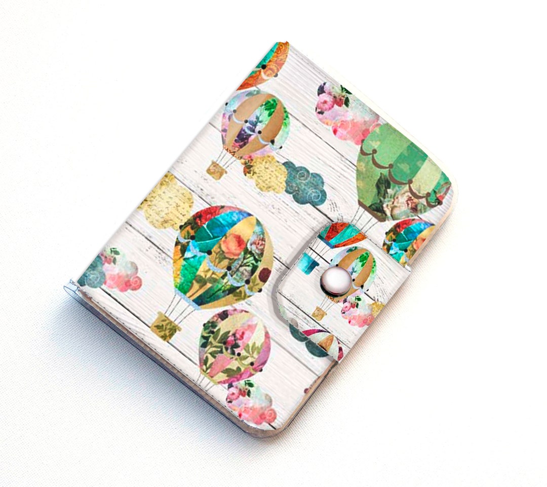 Passport Case Just Go Hot Air Balloon Pattern Passport Case Wallet for ...