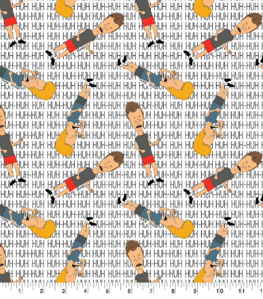 Beavis and Butt Head Huh Huh Huh Licensed Fabric 100% Cotton Fabric - Etsy