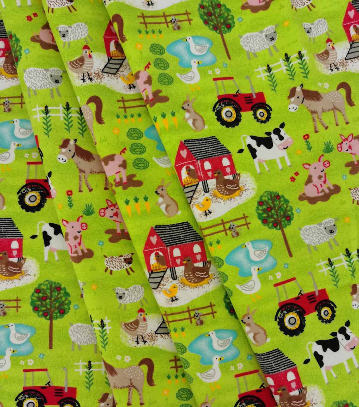 Farm Animals and Barn Super Snuggle FLANNEL 100% Cotton Fabric 3548 - Etsy