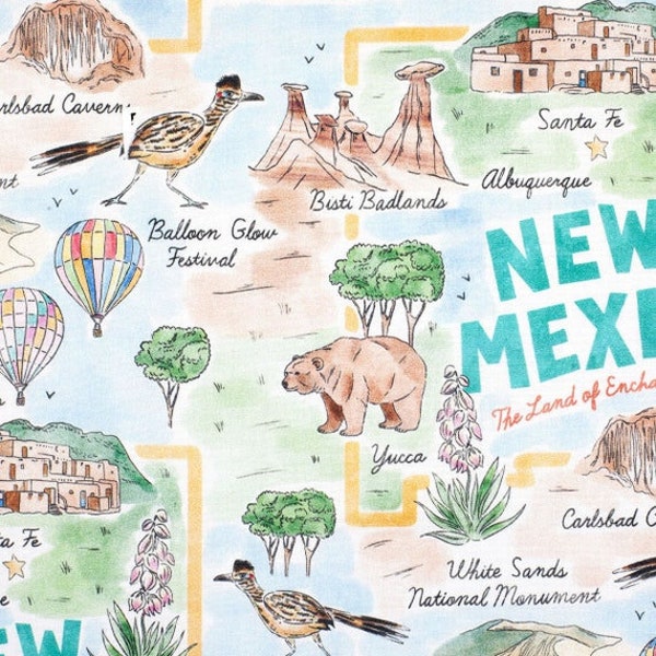New Mexico Fabric - Etsy