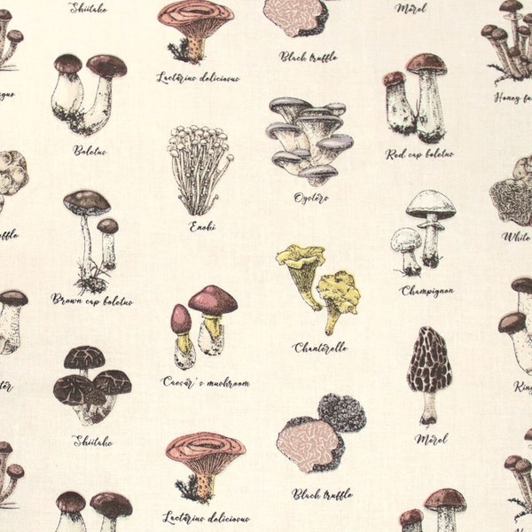 Mushroom Fabric - Etsy