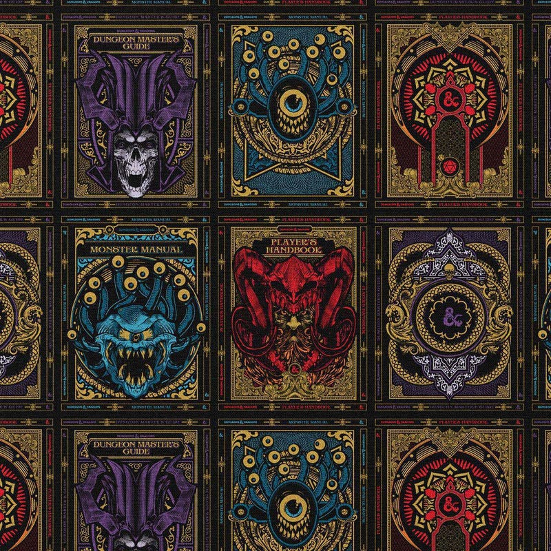 Dungeons and Dragon Fabric - Etsy