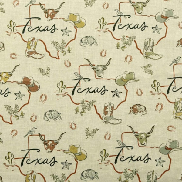 Texas State Fabric - Etsy
