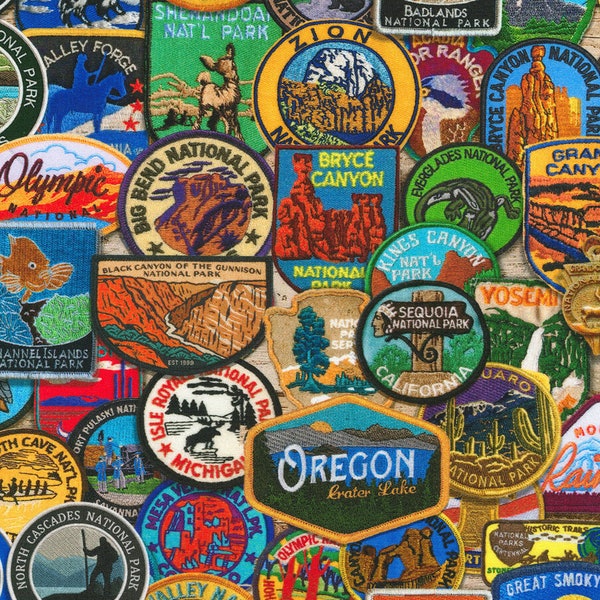 National Park Fabric Patch - Etsy
