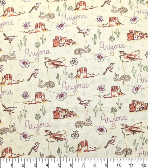 Arizona Next Gen State Pride Premium Cotton Fabric 100% Cotton Fabric ...