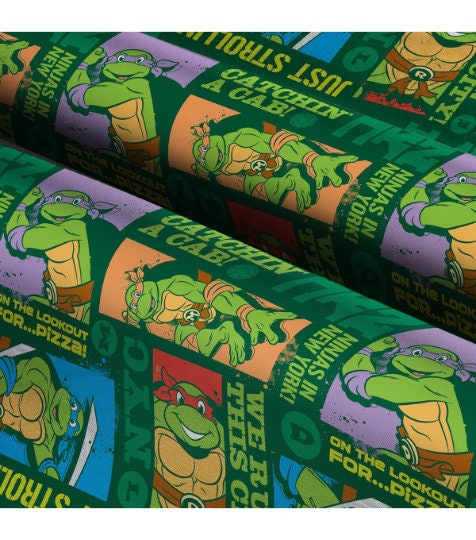 Teenage Mutant Ninja Turtles Tmnt 100% Cotton Fabric 3536 - Etsy