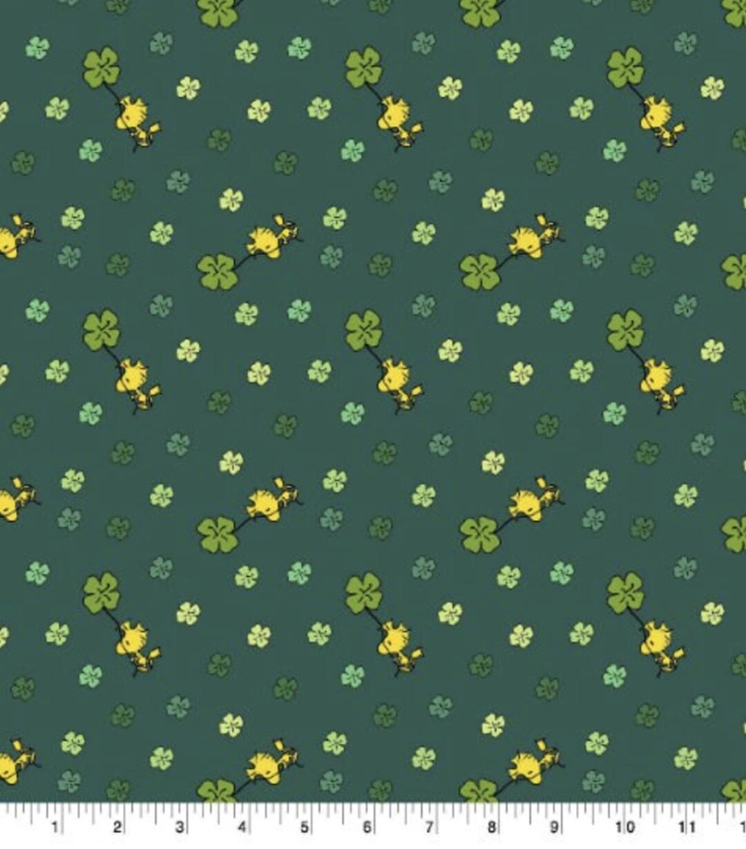 Peanuts St. Patricks Day Green Clover Woodstock Shamrock Snoopy Charlie ...