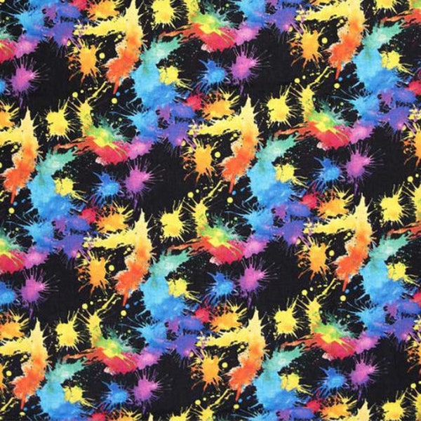 Paint Splatter Fabric - Etsy