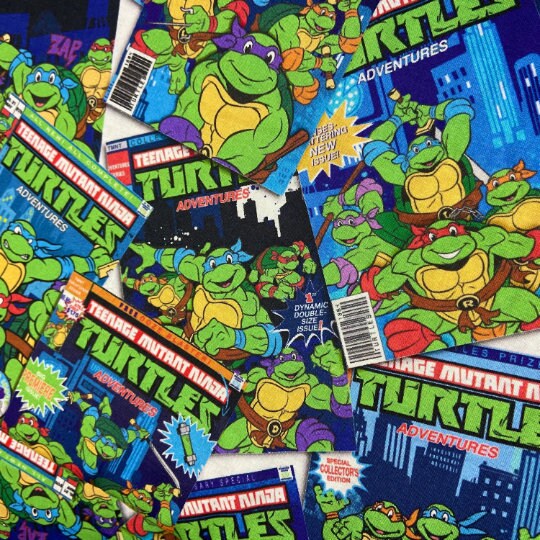 Teenage Mutant Ninja Turtles TMNT 100% Cotton Fabric IN - Etsy