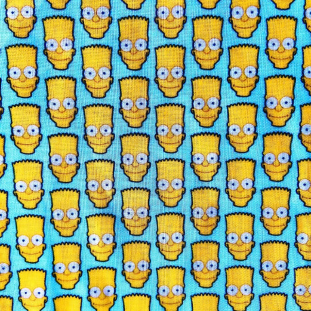 The Simpsons the Son Bart Simpson Disney Cotton Fabric 100% Cotton ...