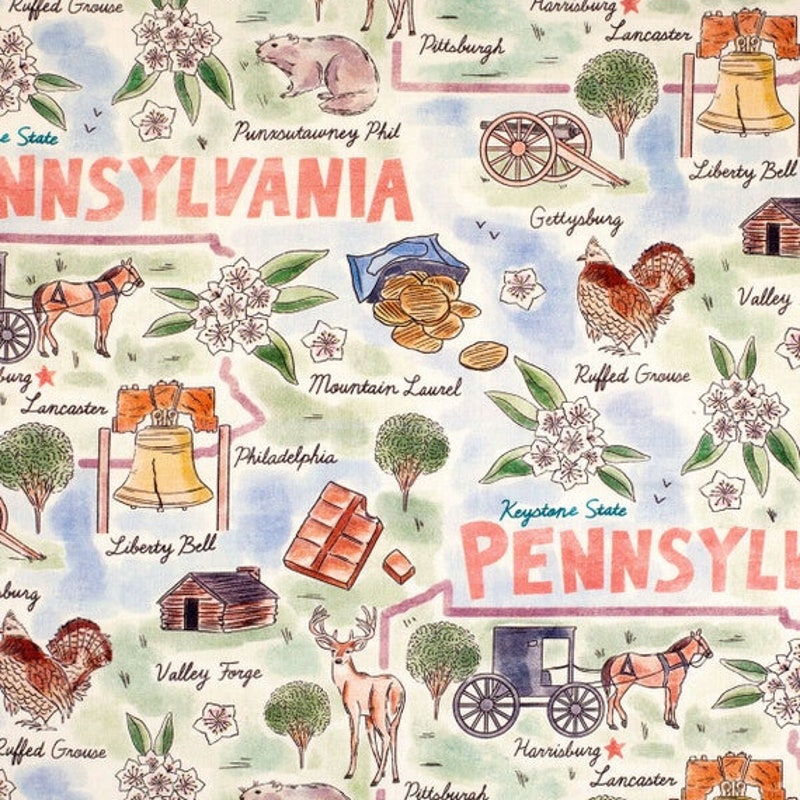 Pennsylvania Dutch Fabric - Etsy