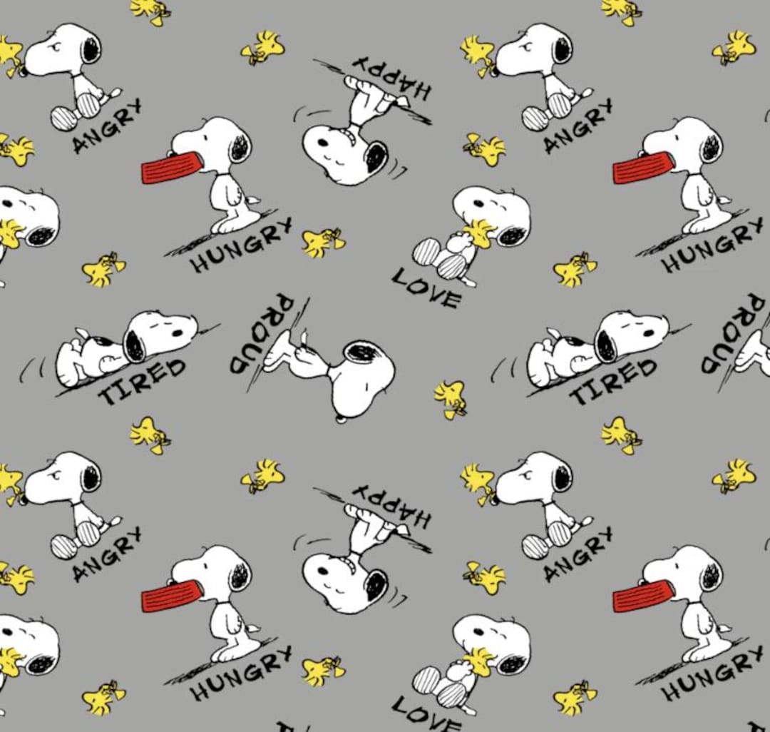 Peanuts Snoopy Woodstock Emotions Inside Out Thoughts Feelings 100% ...