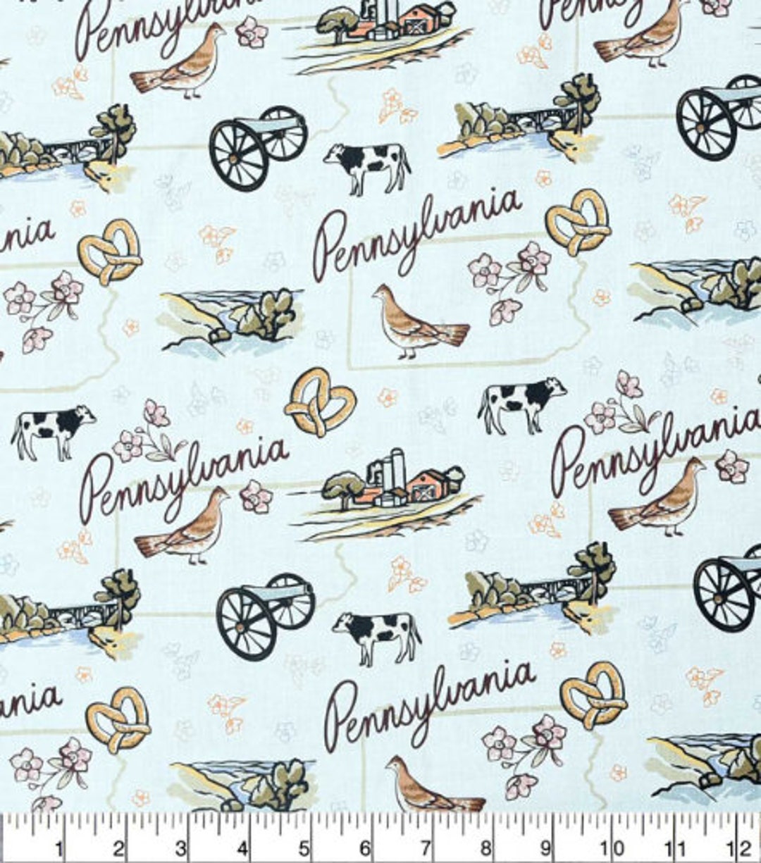 Pennsylvania Next Gen State Pride 100% Cotton Fabric - Etsy