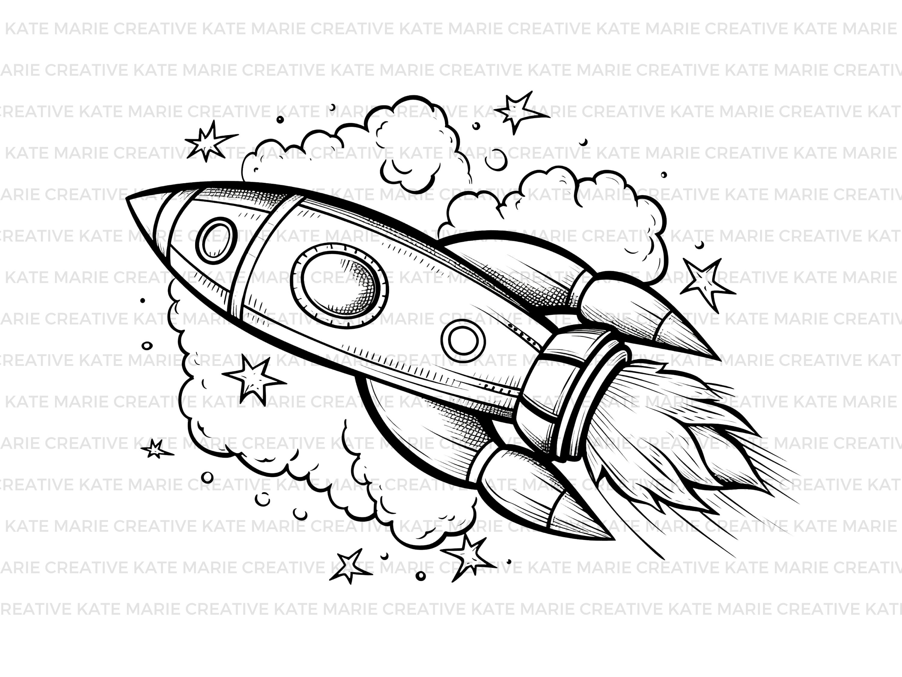 Rocket Ship Printable Coloring Pages Space Coloring Pages Outer Space ...