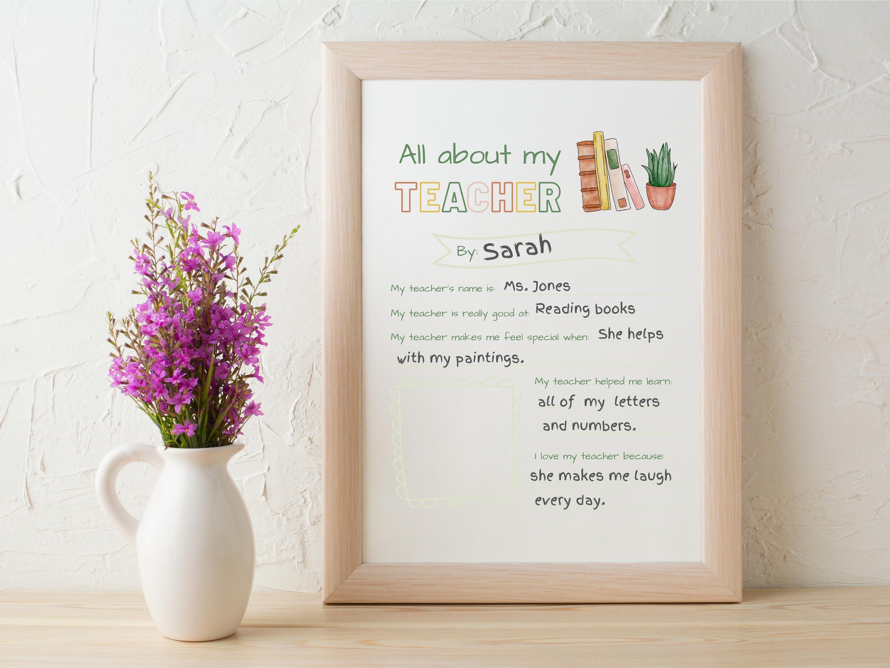 Digital Teacher Gift, End of Year Teacher Gift, Printable Teacher ...