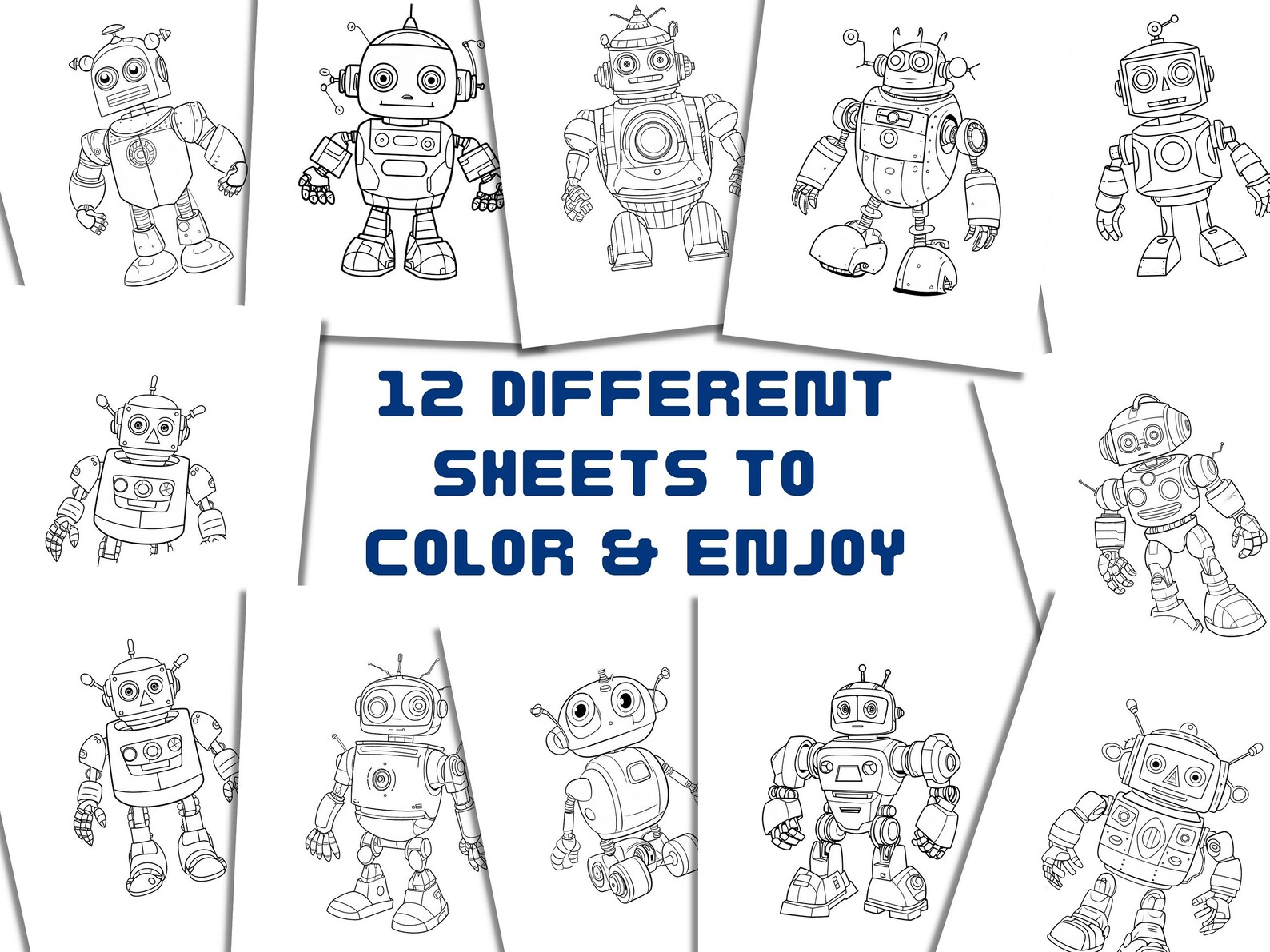 Robot Kids Printable Coloring Pages Robot Birthday Party Kids Coloring ...