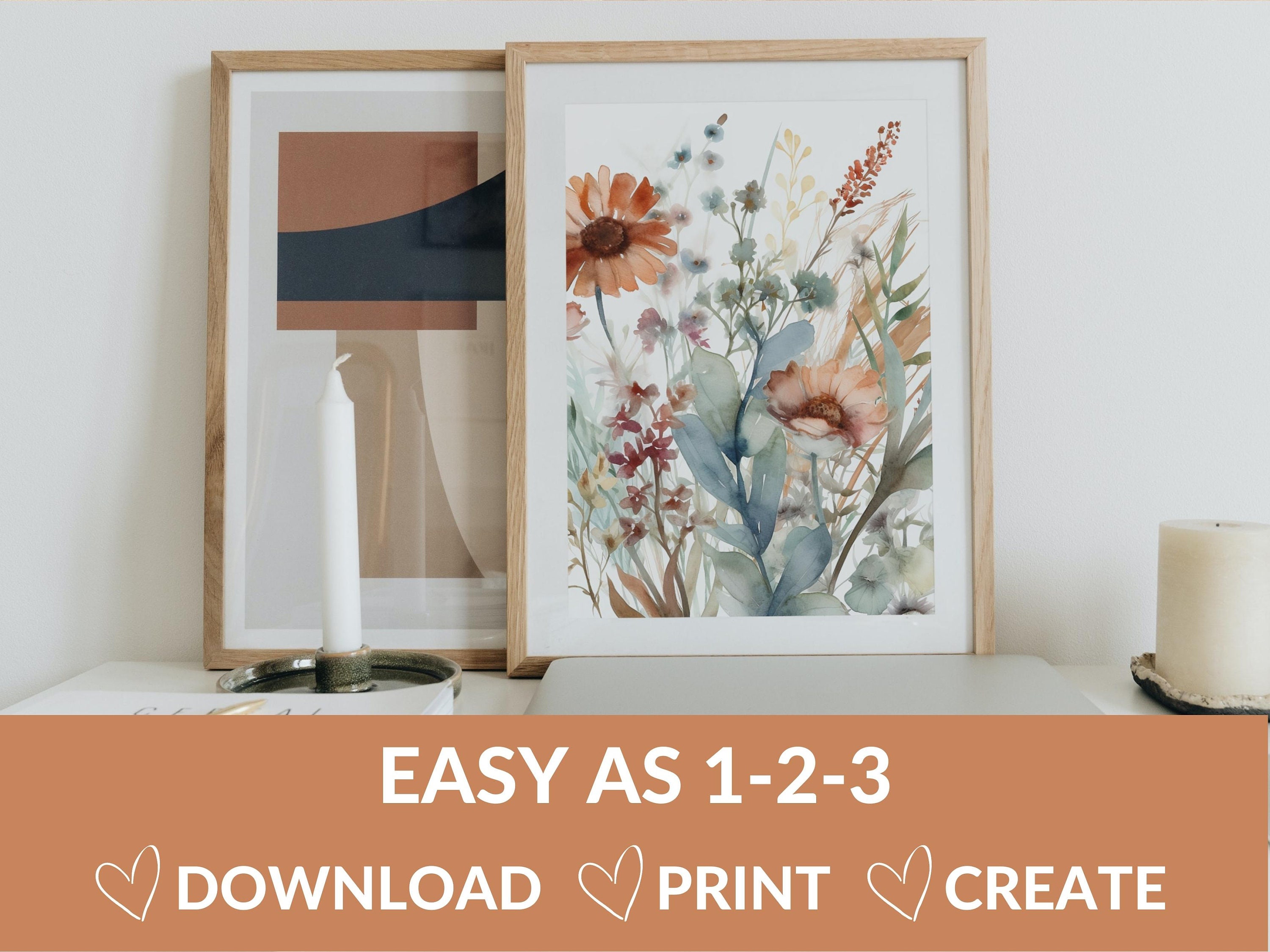 Pastel Watercolor Flowers Digital Paper Watercolor - Etsy