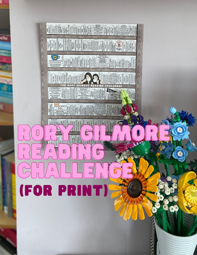Rory Gilmore Reading Challenge. (PRINTABLE Version With Boarder) (408 ...
