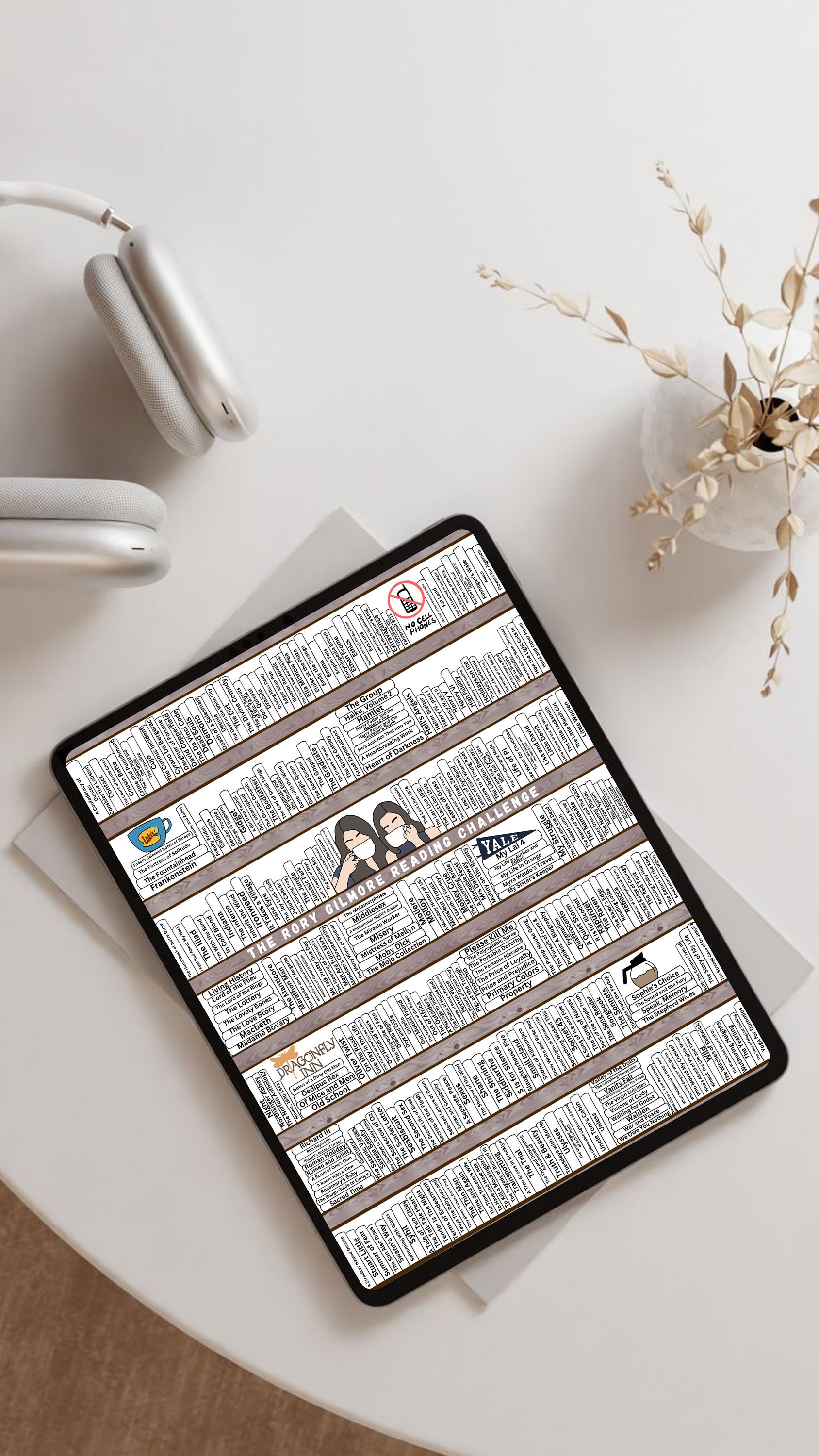 THE RORY GILMORE Reading Challenge (all 408 Books From S1 -7 & A Year ...