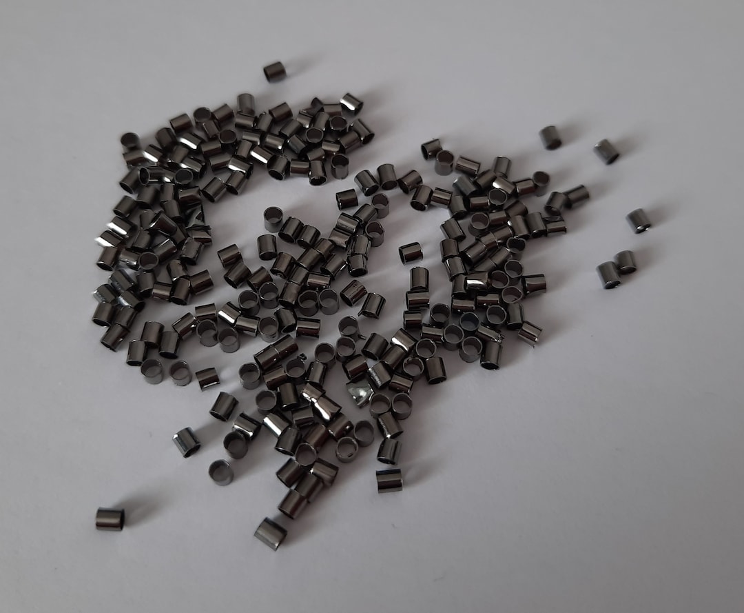 Crimp Beads Gun Metal Crimp Tube Beads Crimping Tubes - Etsy