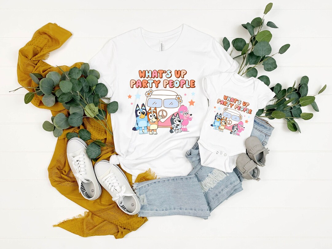Bluey What's up Party People Shirt Bluey Bingo Muffin - Etsy