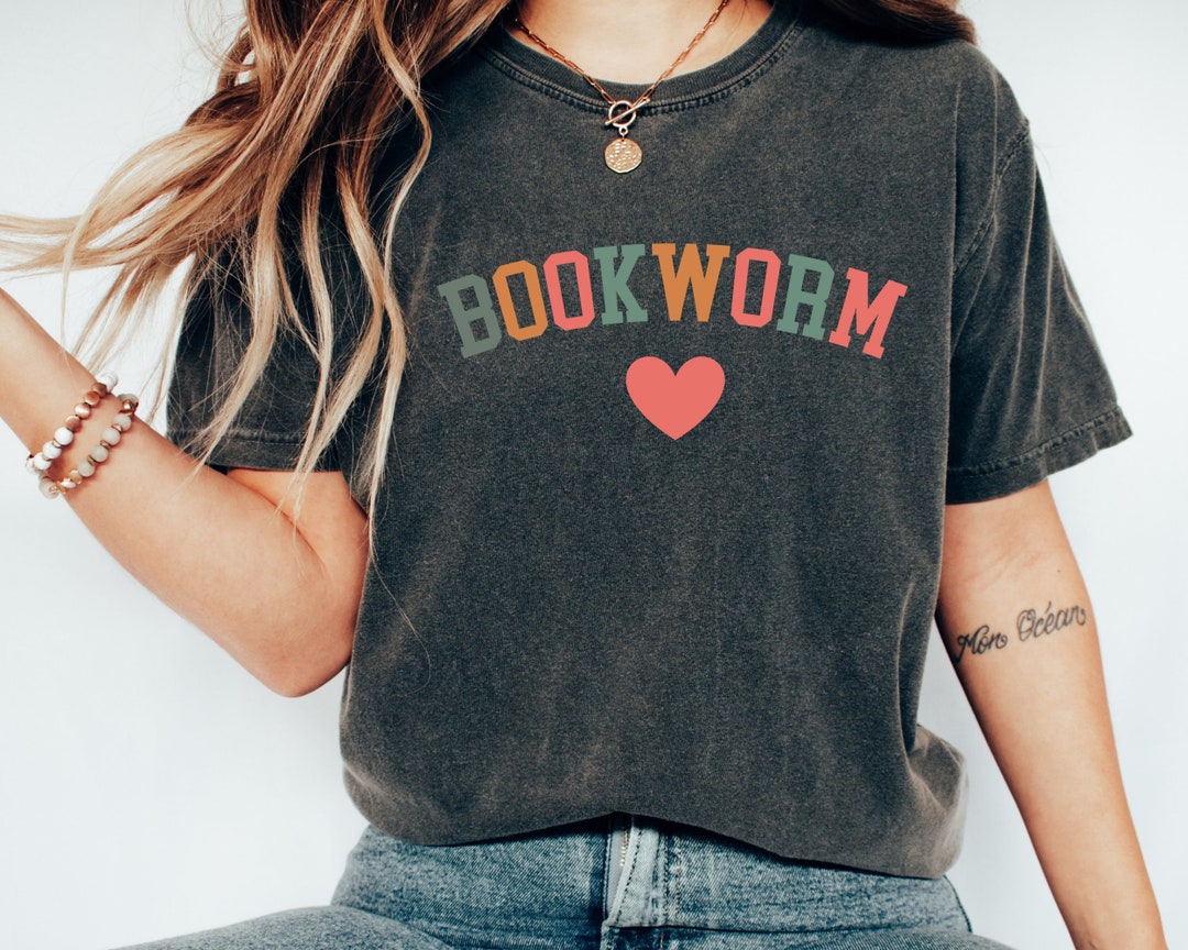 Retro Bookworm Shirt, Bookworm Teacher Shirt, Christmas Gift for ...