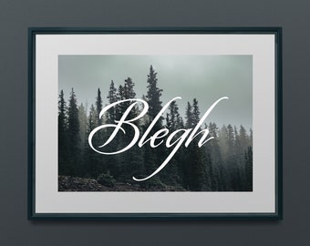 Blegh Wall Art - Etsy