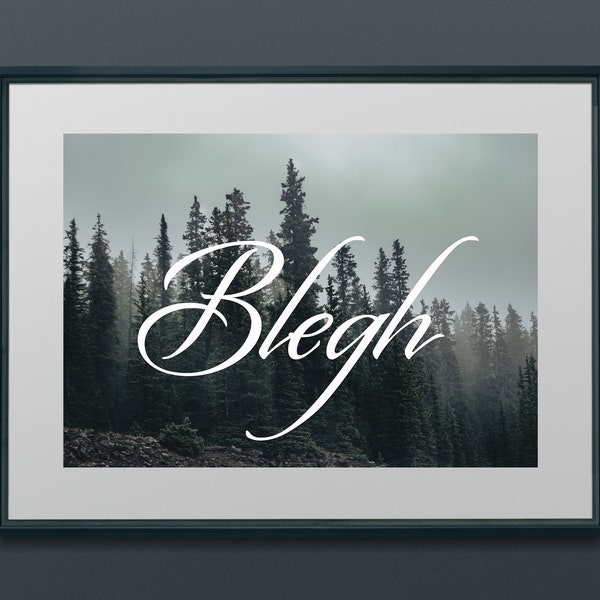 Blegh Wall Art - Etsy