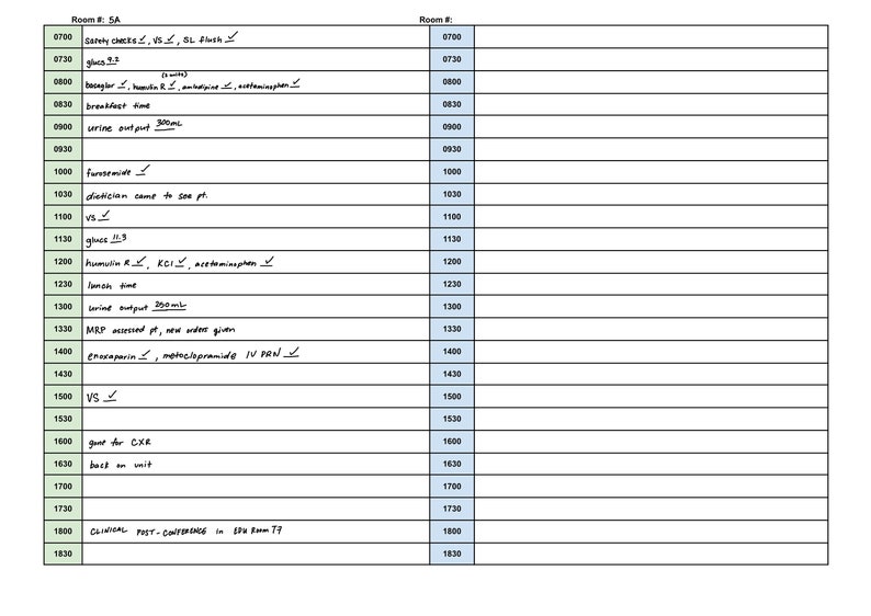 Nursing Student Clinical Brain Sheet - Etsy
