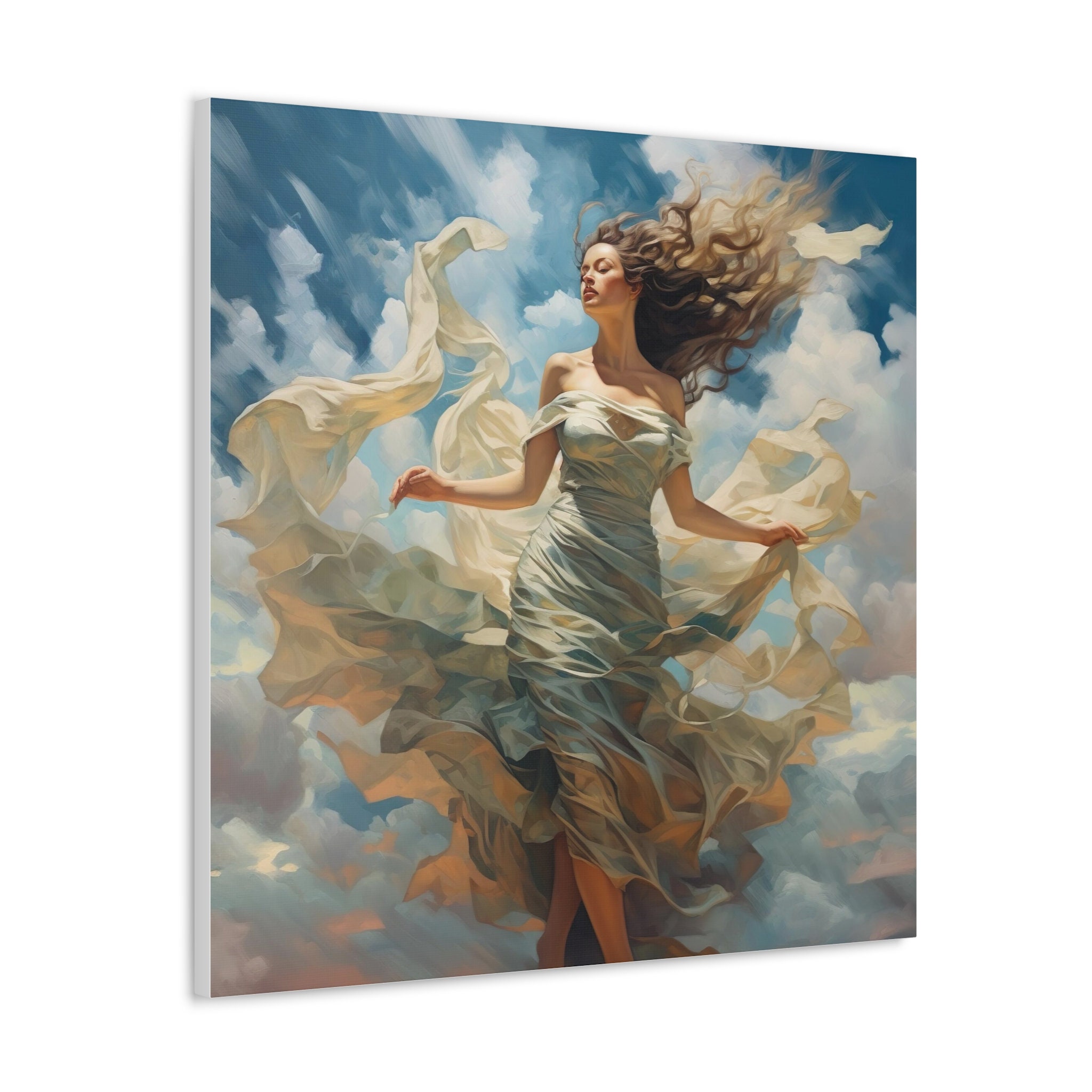 Ethereal Female Form in Robes Fine Art Office Home Study Wall Decor ...