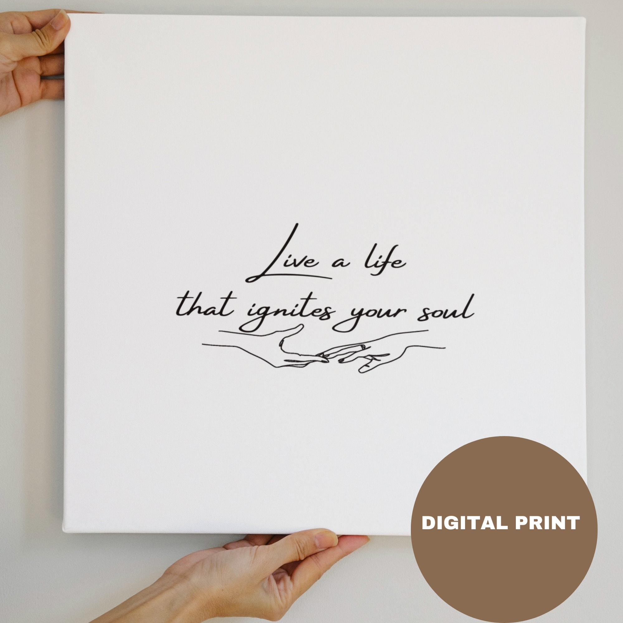 Soul Digital Printable, Life Quote, Digital Print, Trendy, Home Decor ...