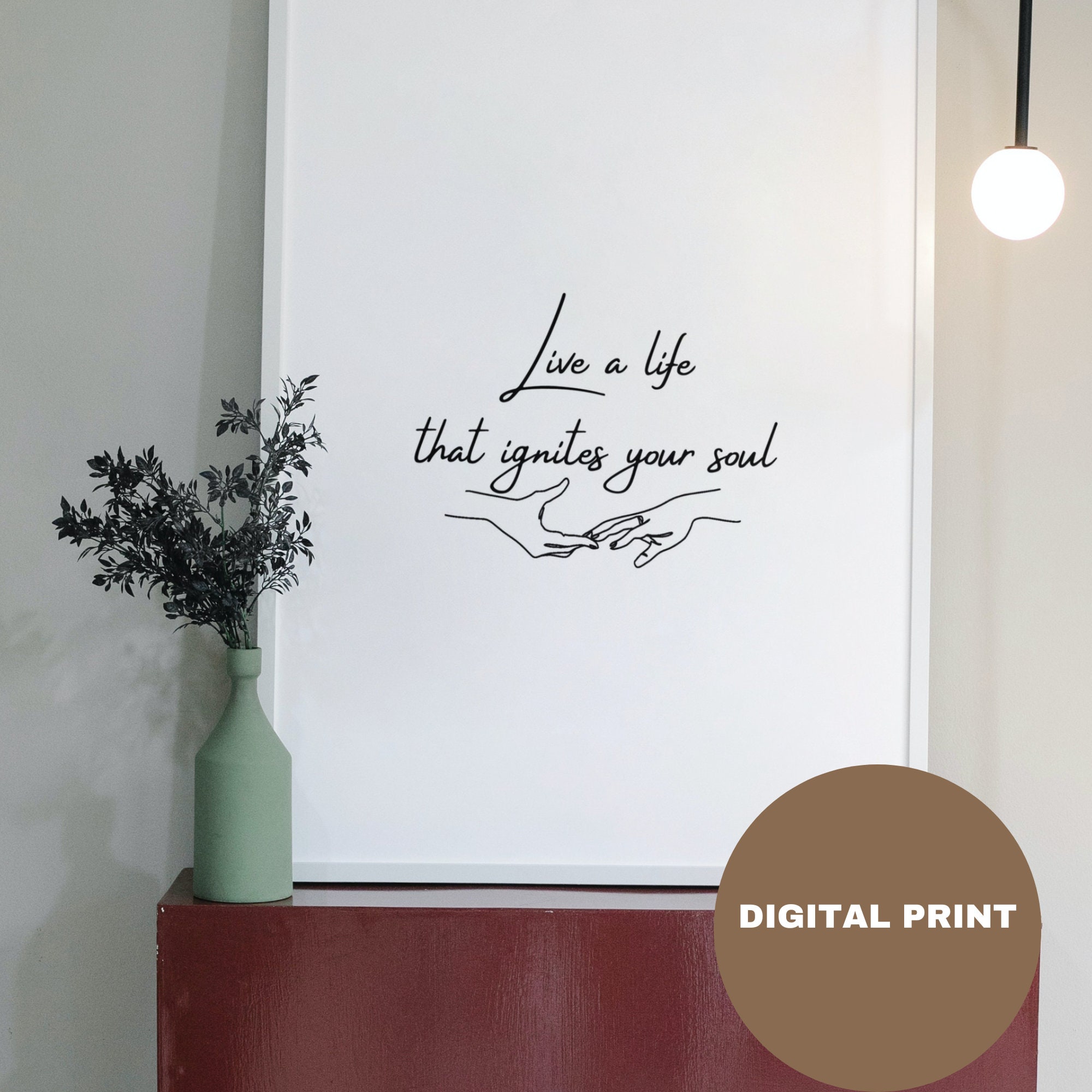 Soul Digital Printable, Life Quote, Digital Print, Trendy, Home Decor ...