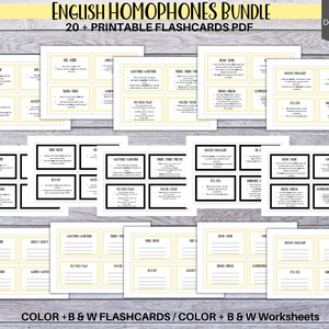 Commonly Confused Words Flashcards, English Grammar, ESL Educational ...
