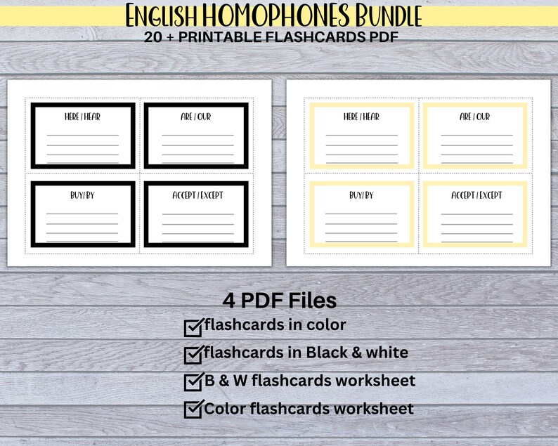 Commonly Confused Words Flashcards, English Grammar, ESL Educational ...