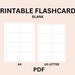 Blank Flashcards Printable Student Flashcards for Studying Exam Study ...