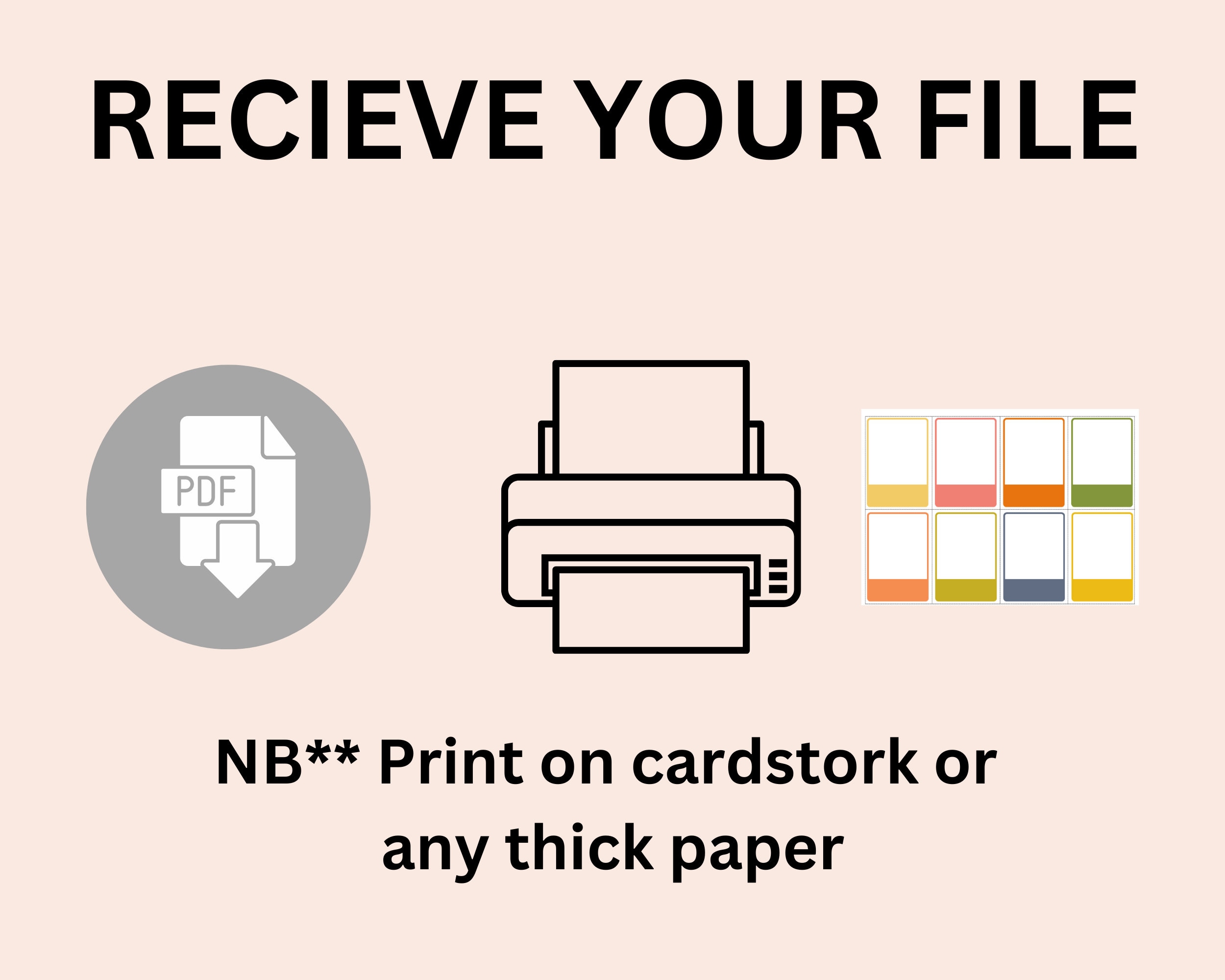 Printable Flashcards for Studying Colorful Flashcards for Exam Studying ...