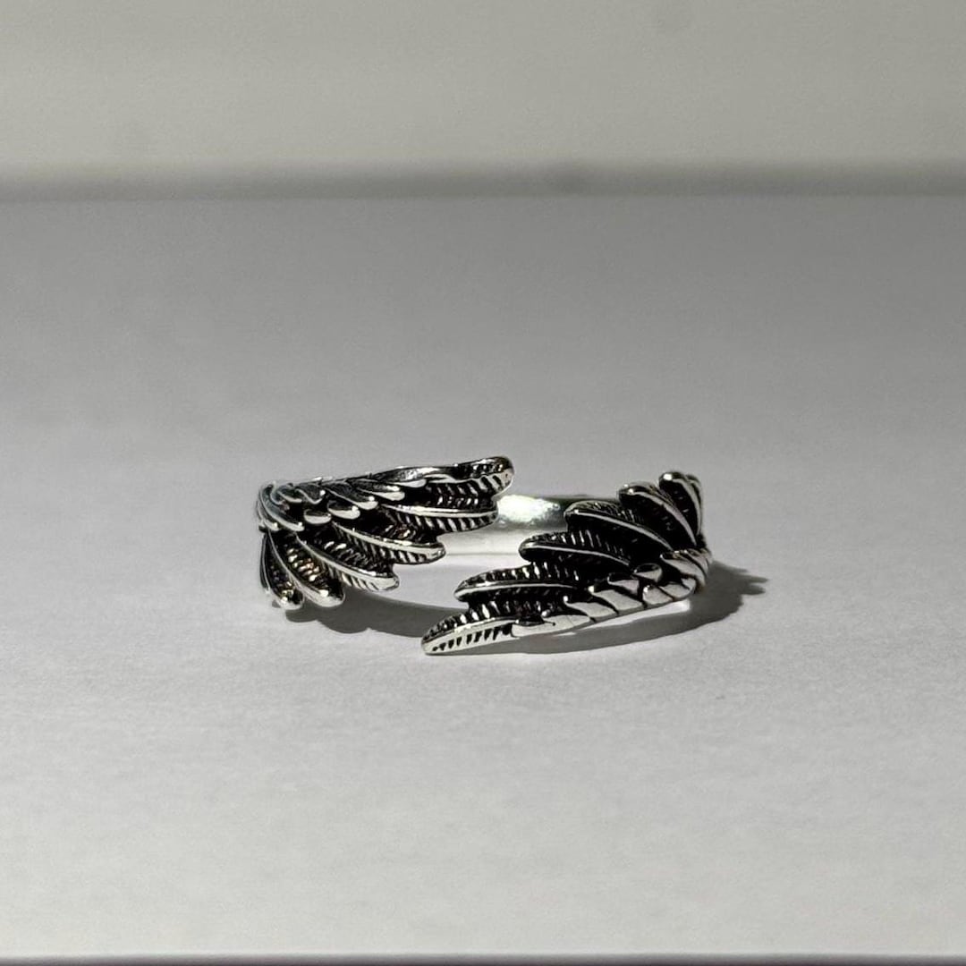 Angel Wing Adjustable Ring - Etsy