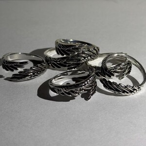 Angel Wing Adjustable Ring - Etsy
