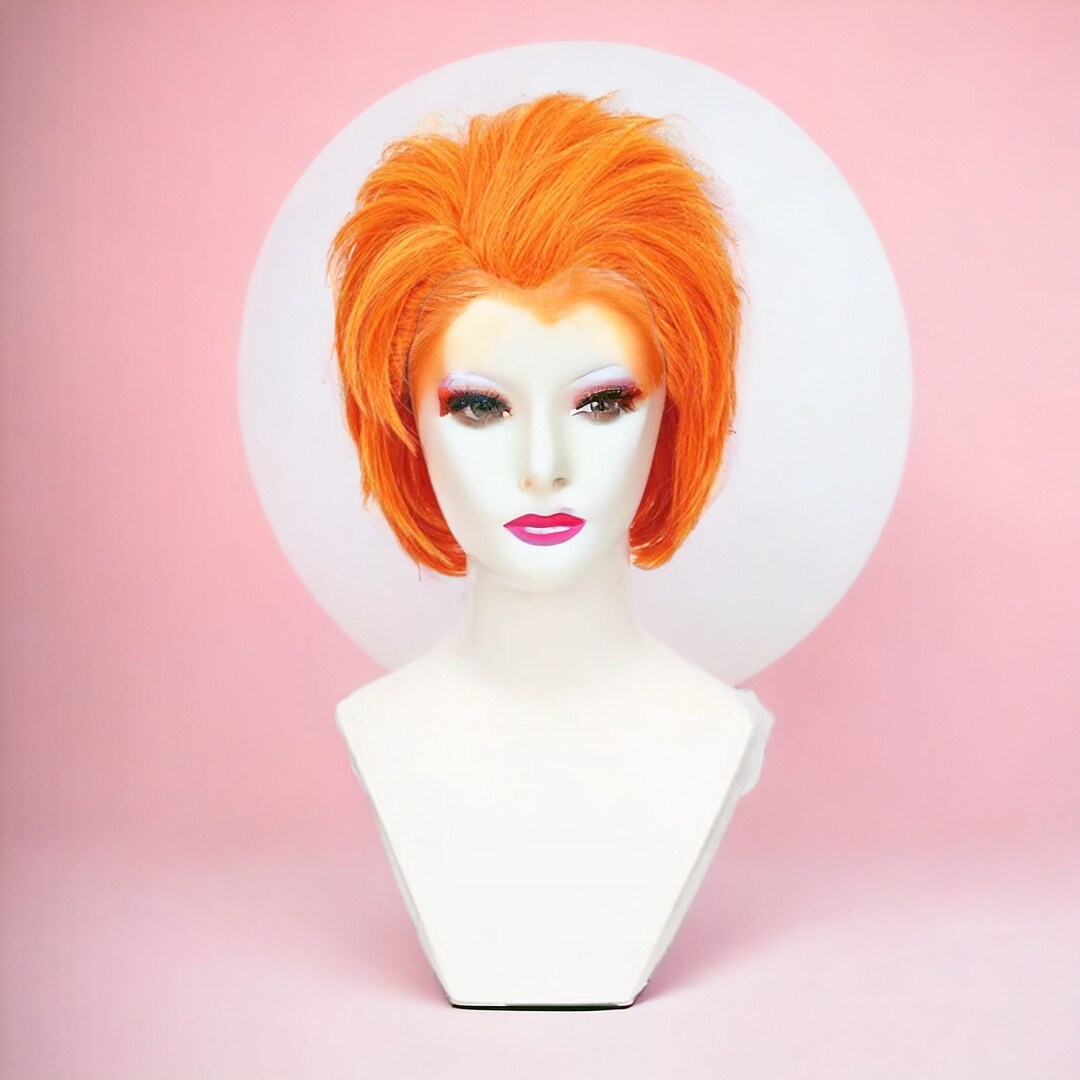 Chucky Cosplay Costume Wig Short Orange Synthetic Hair With Wig Cap - Etsy