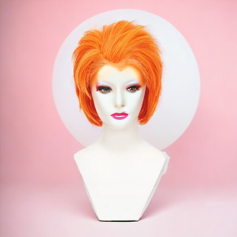 Chucky Cosplay Costume Wig Short Orange Synthetic Hair With Wig Cap - Etsy